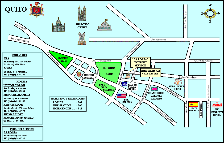 Quito map
